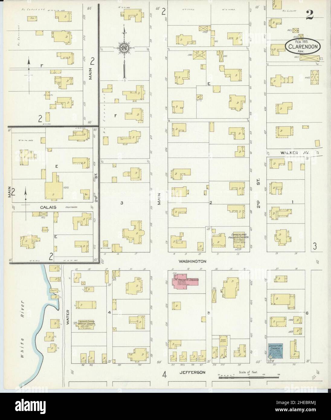 Clarendon county map hi-res stock photography and images - Alamy