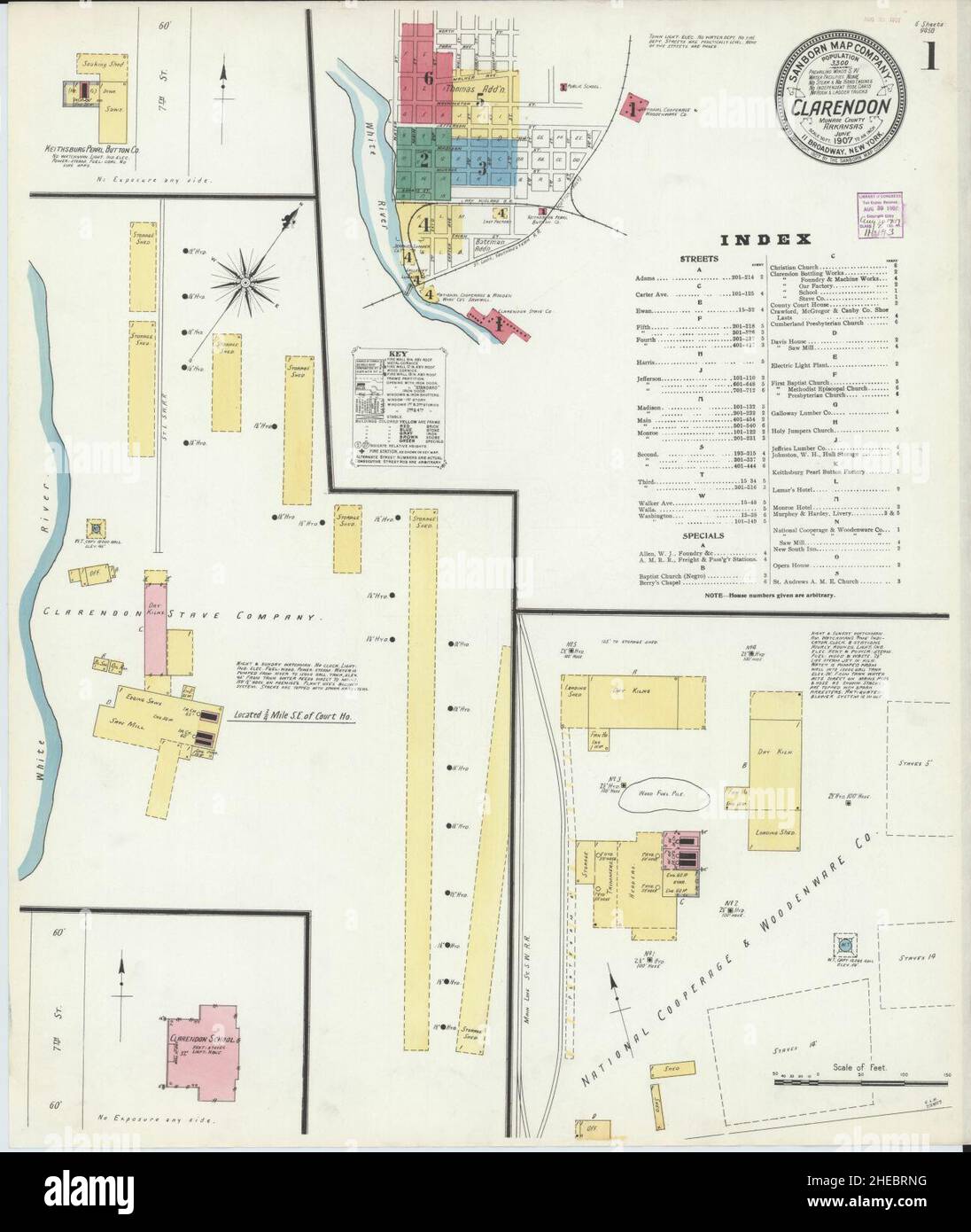 Clarendon county map hi-res stock photography and images - Alamy