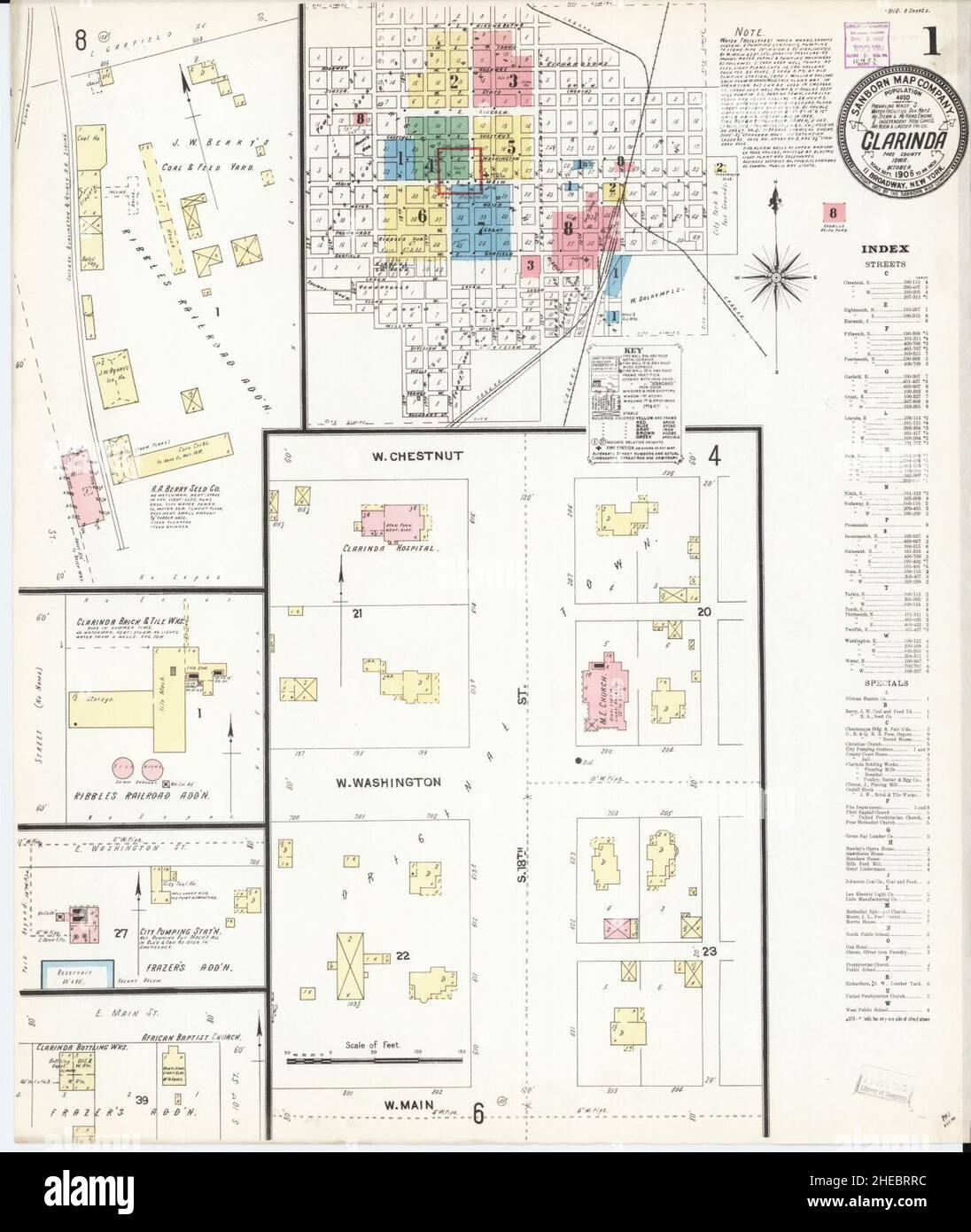 Clarinda map hi-res stock photography and images - Alamy