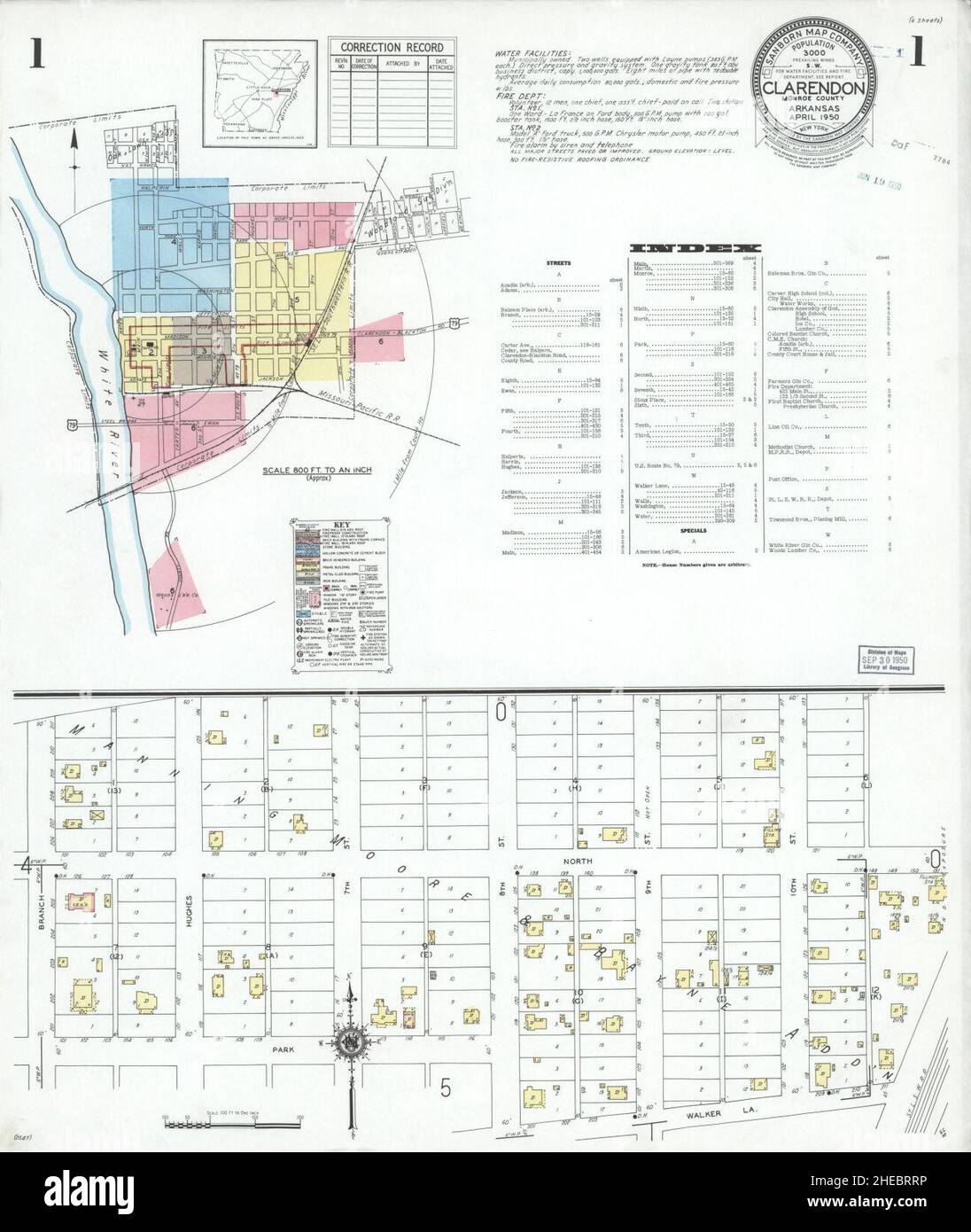 Map of clarendon hi-res stock photography and images - Alamy