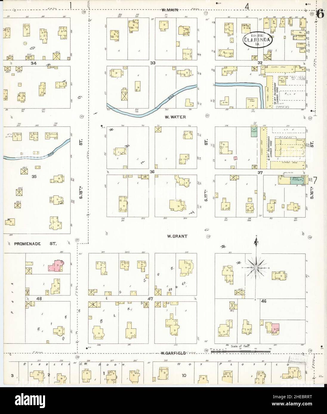 Clarinda map hi-res stock photography and images - Alamy