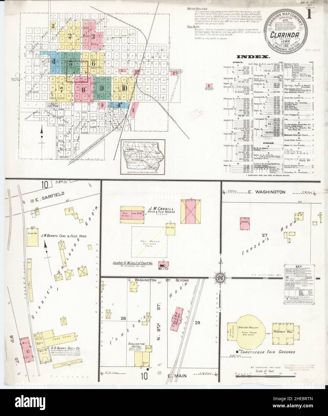 Map of clarinda hi-res stock photography and images - Alamy