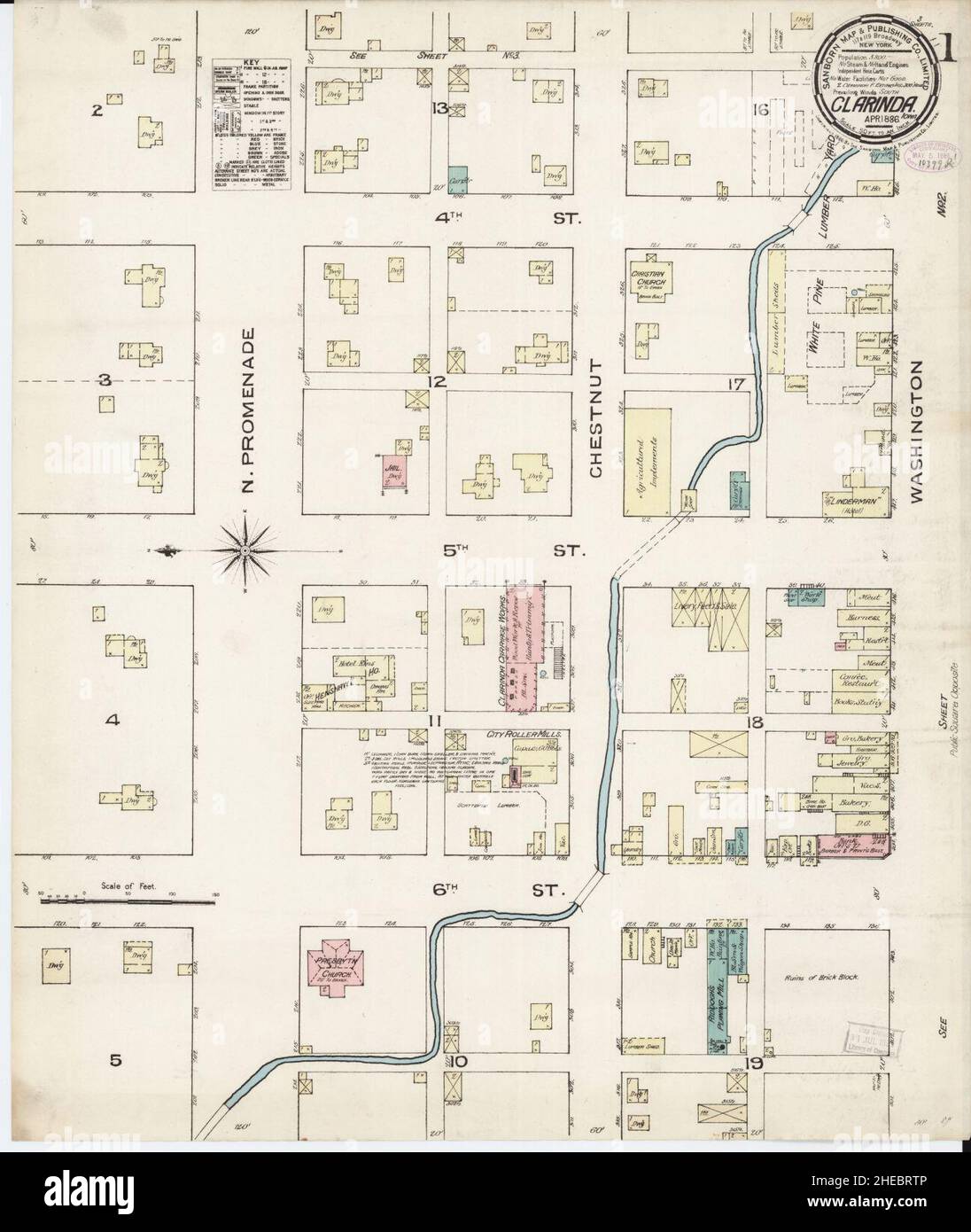 Map of clarinda hi-res stock photography and images - Alamy