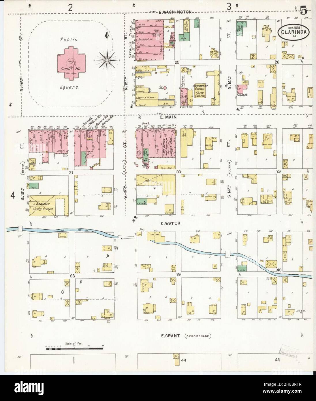 Clarinda map hi-res stock photography and images - Alamy
