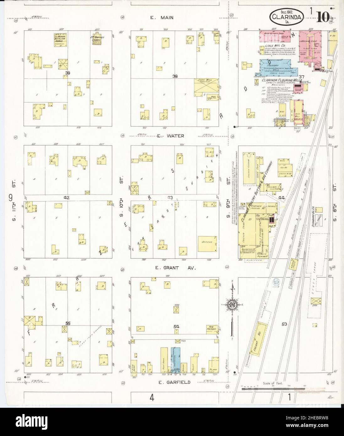 Clarinda map hi-res stock photography and images - Alamy