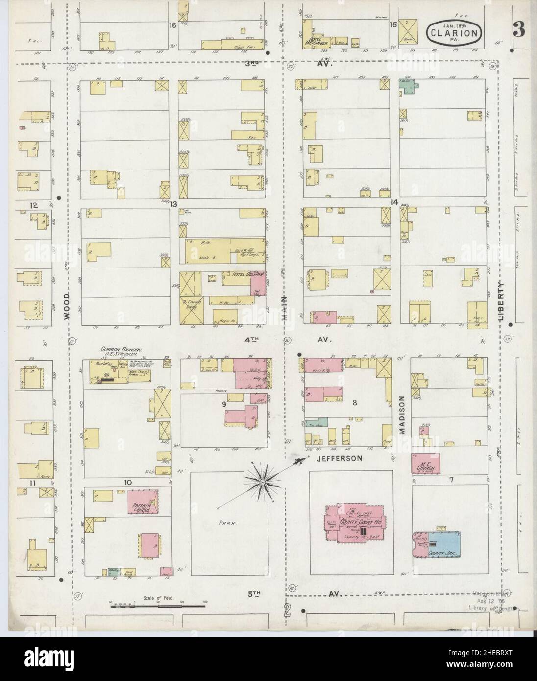 Map of clarion hi-res stock photography and images - Alamy