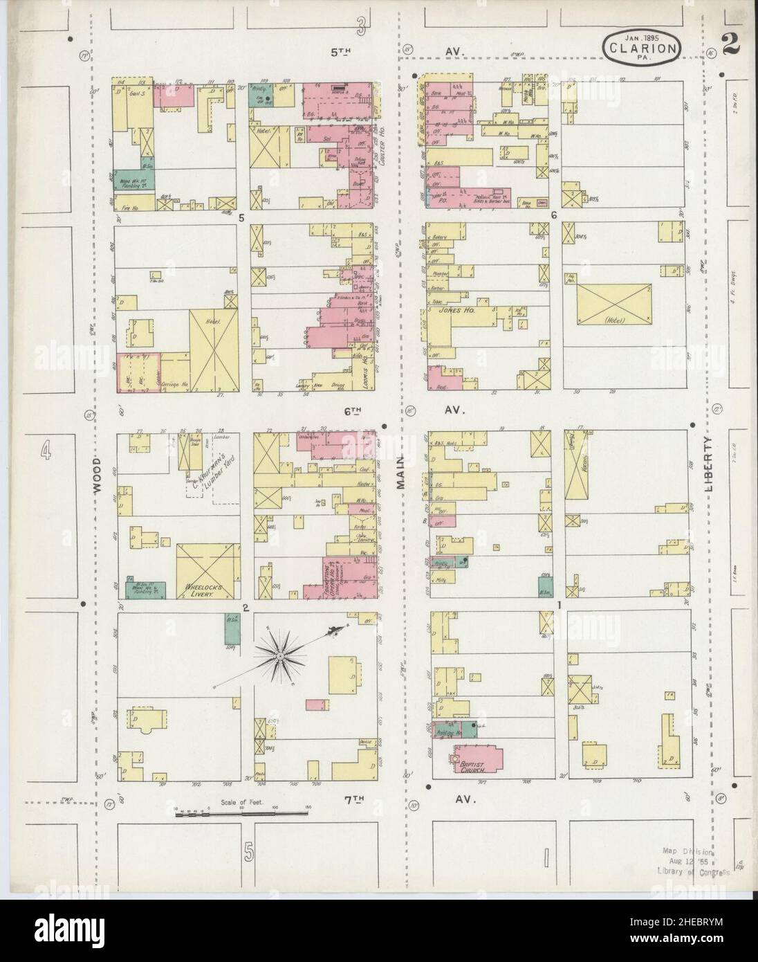 Map of clarion hi-res stock photography and images - Alamy