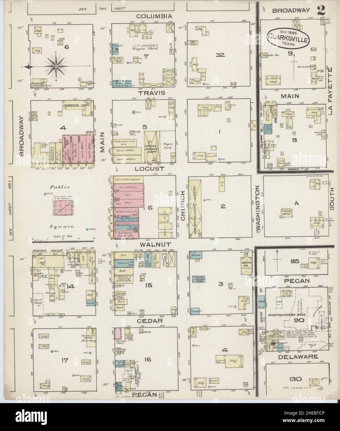 Red river texas map hi-res stock photography and images - Alamy