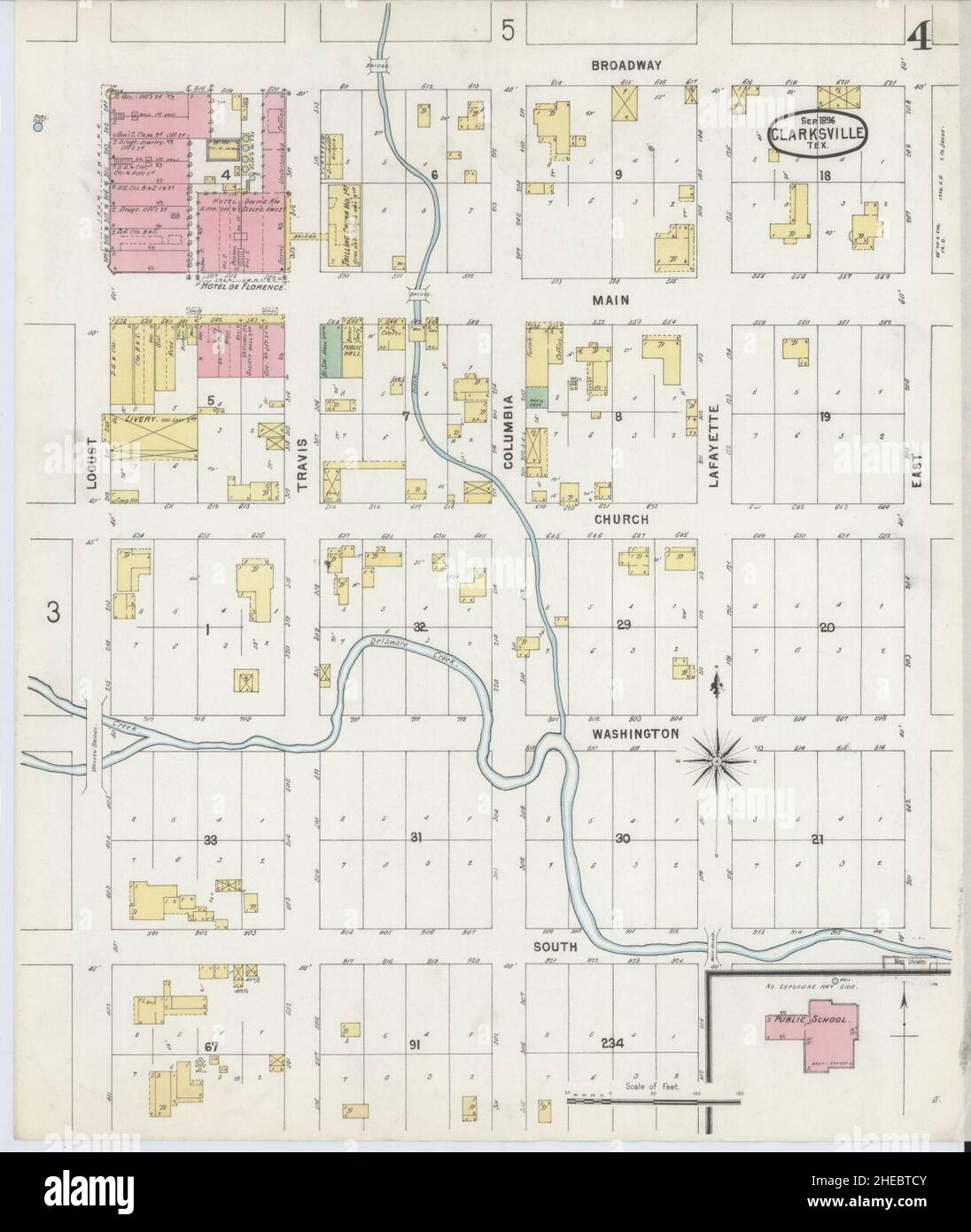 Red river texas map hi-res stock photography and images - Alamy