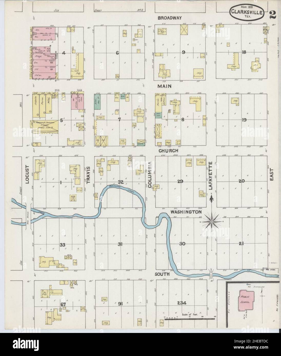 Red river texas map hi-res stock photography and images - Alamy