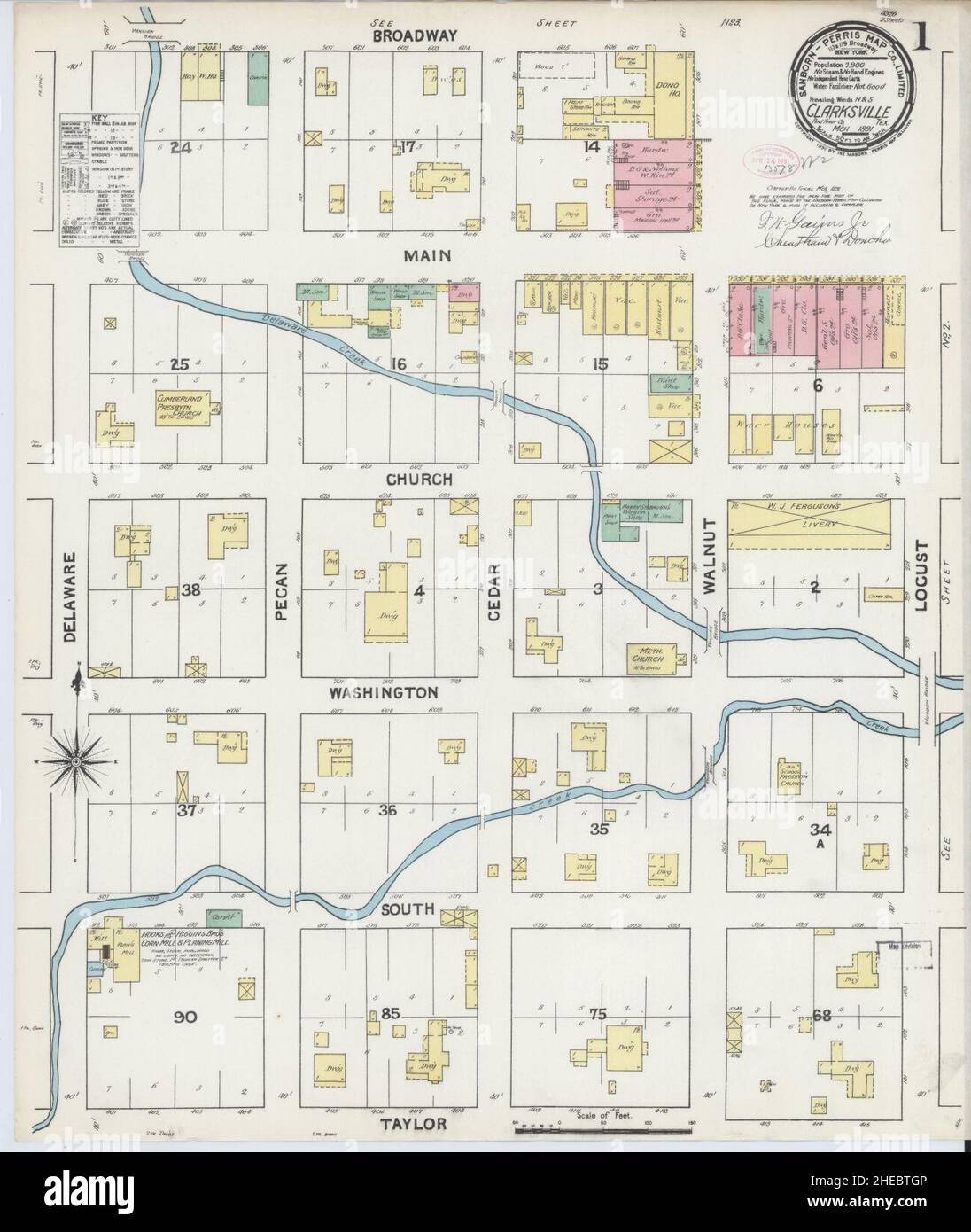 Red river texas map hi-res stock photography and images - Alamy