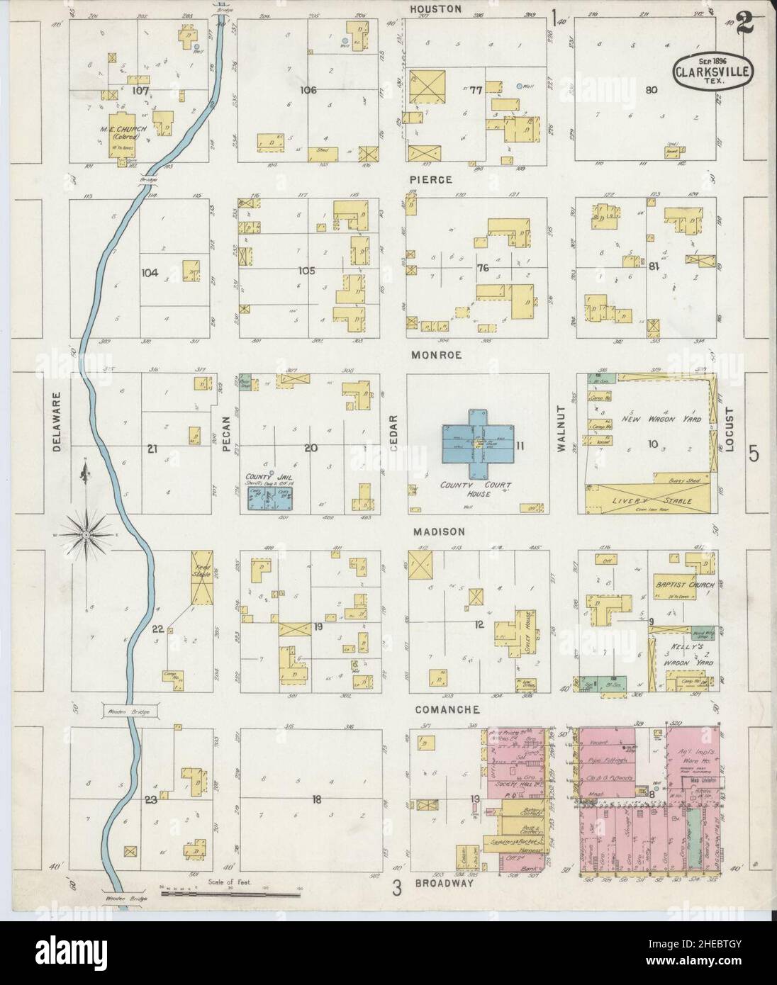 Red river texas map hi-res stock photography and images - Alamy