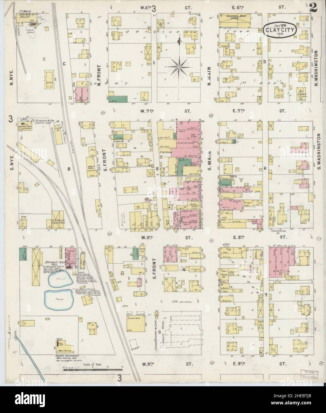 Map of clay city hi-res stock photography and images - Alamy