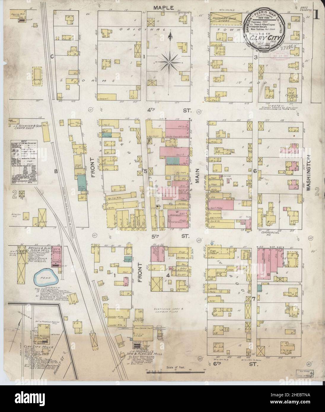 Map of clay city hi-res stock photography and images - Alamy