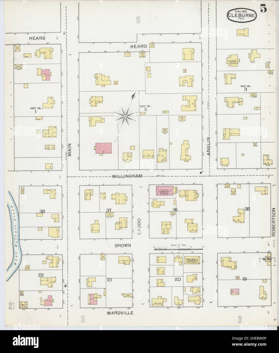 Map of cleburne hi-res stock photography and images - Alamy