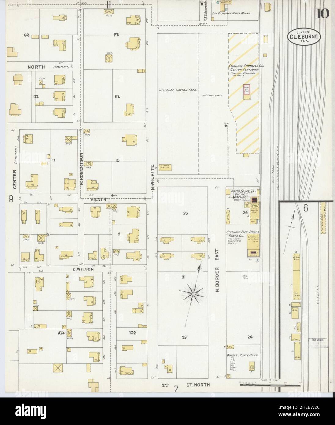 Map of cleburne hi-res stock photography and images - Alamy