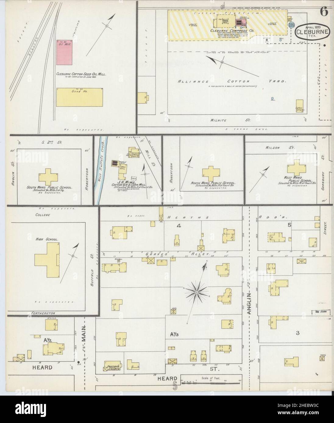 Map of cleburne hi-res stock photography and images - Alamy