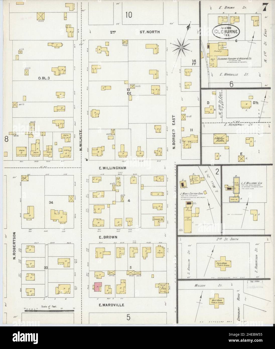 Map of cleburne hi-res stock photography and images - Alamy