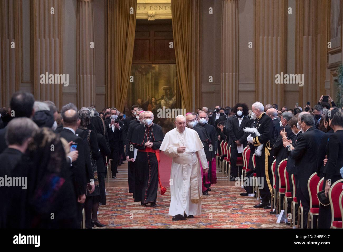 Hall of the blessing vatican apostolic palace hi-res stock photography ...