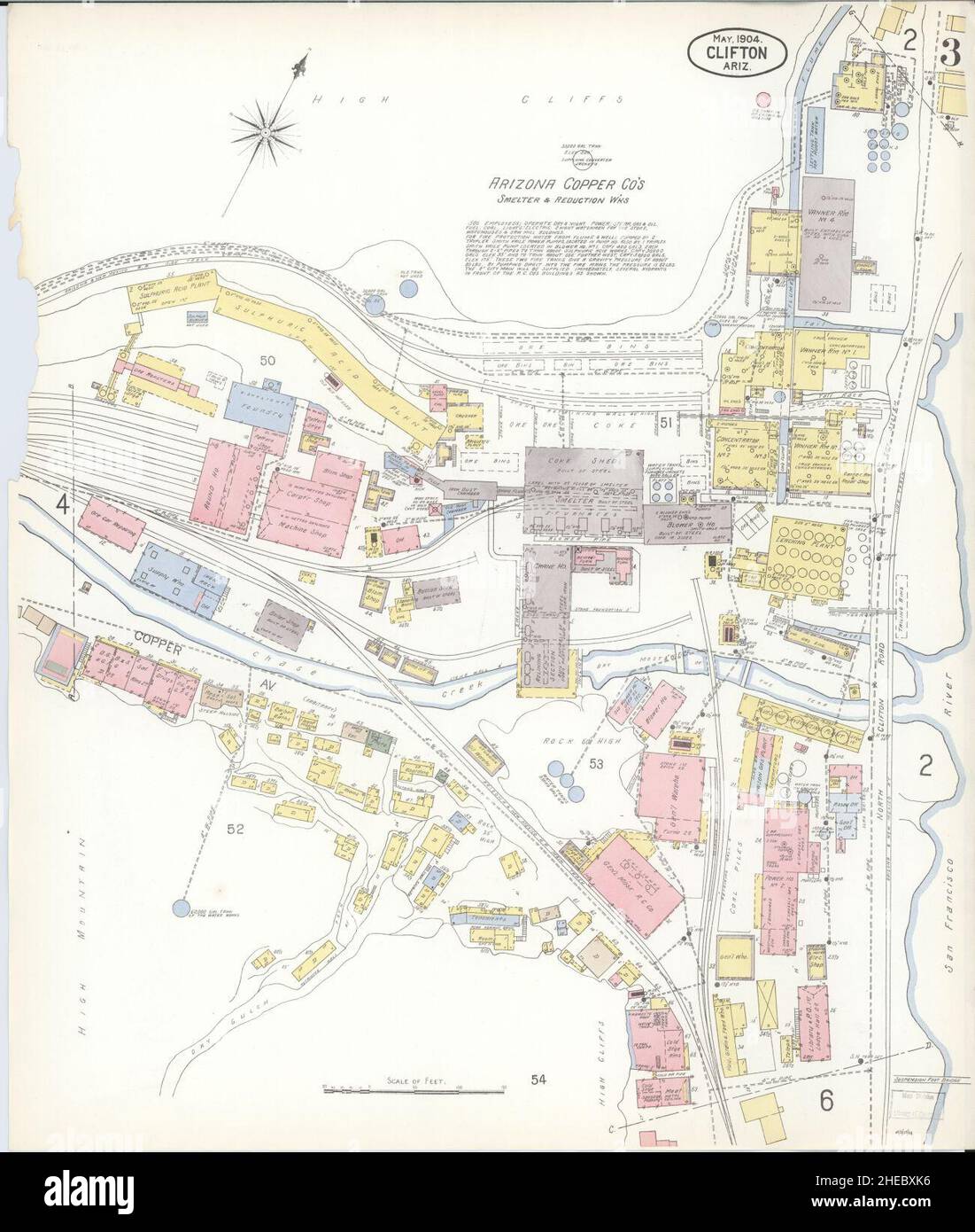 Greenlee county map hi-res stock photography and images - Alamy