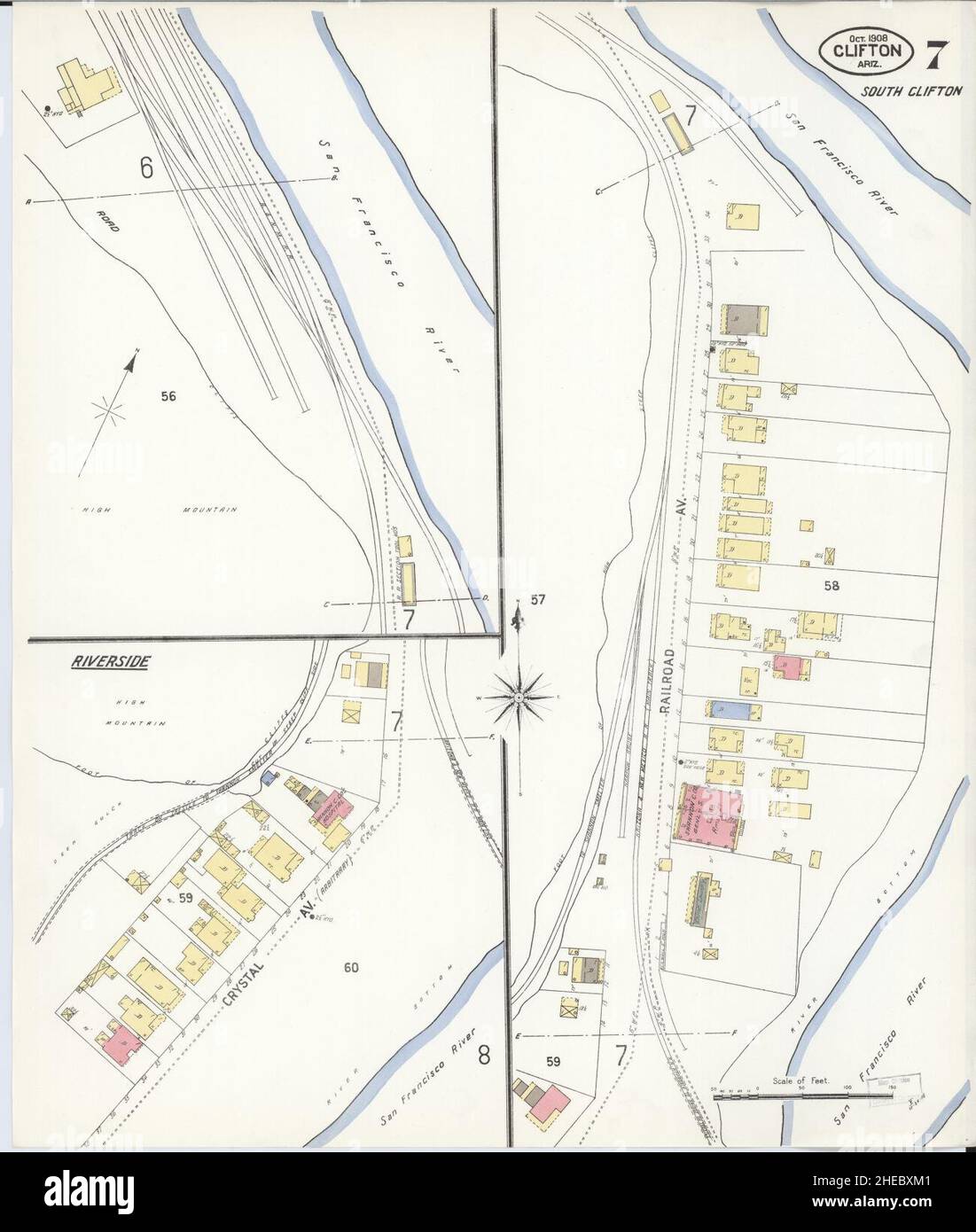 Greenlee county map hi-res stock photography and images - Alamy