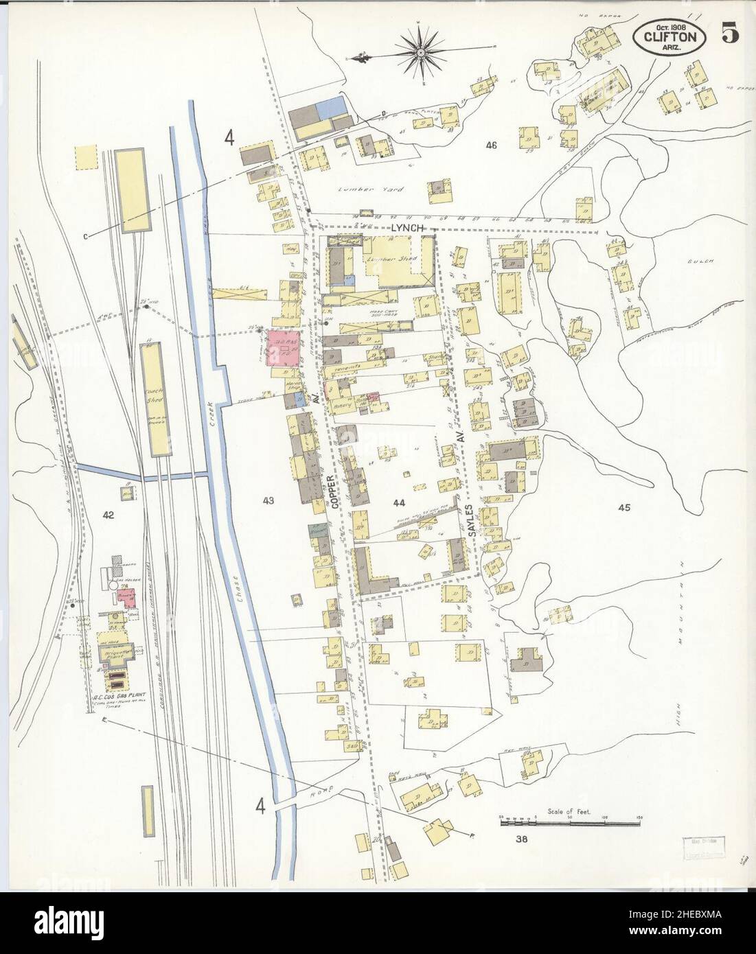 Greenlee county map hi-res stock photography and images - Alamy