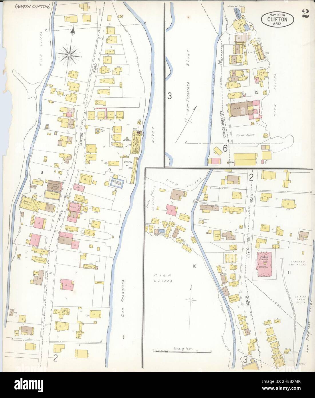 Greenlee county map hi-res stock photography and images - Alamy
