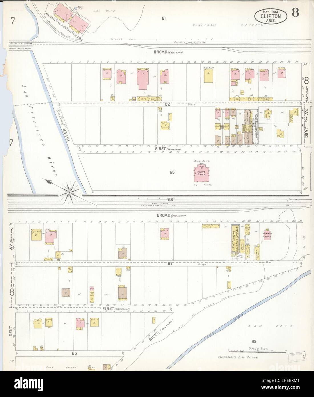 Greenlee county map hi-res stock photography and images - Alamy