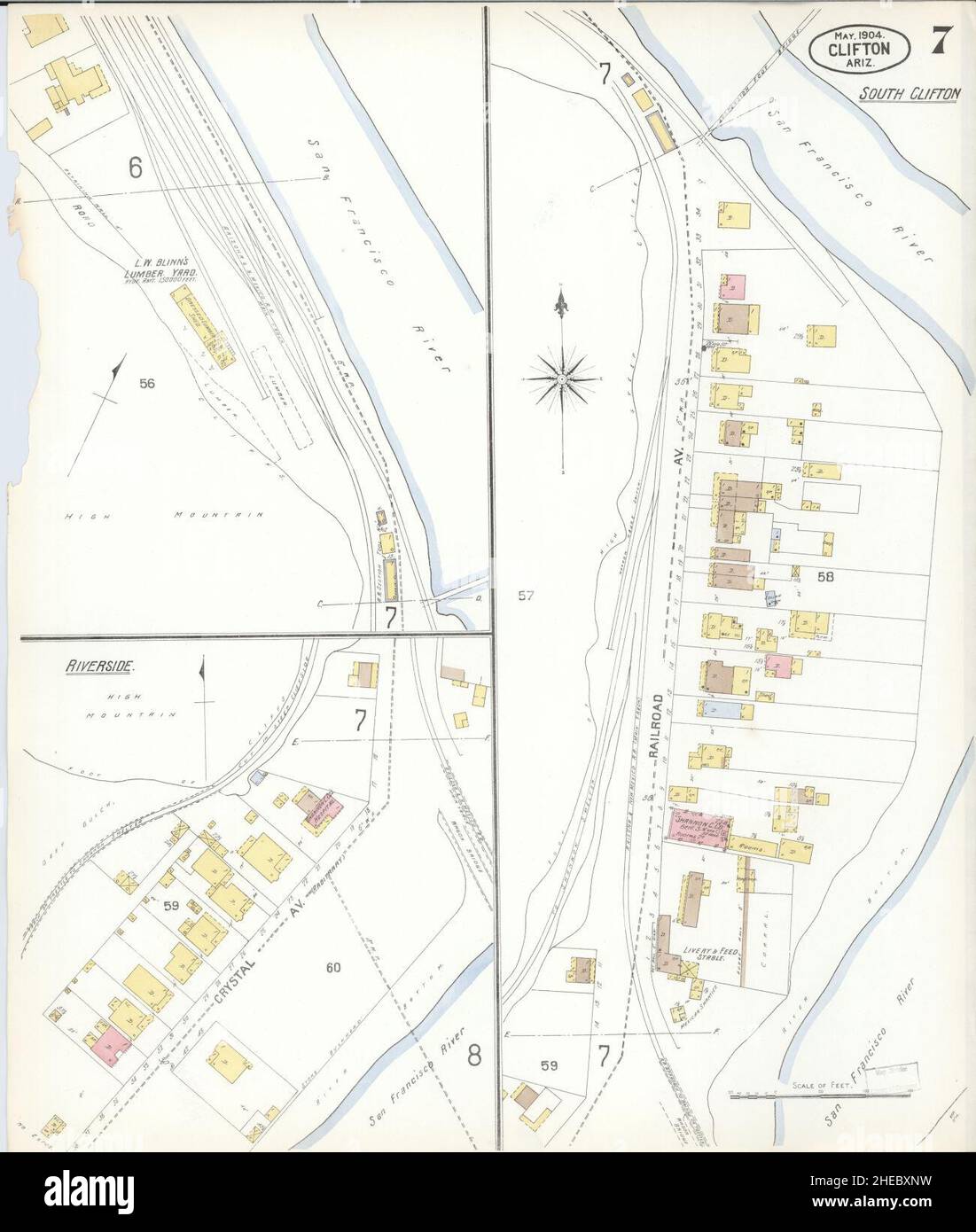Greenlee county map hi-res stock photography and images - Alamy