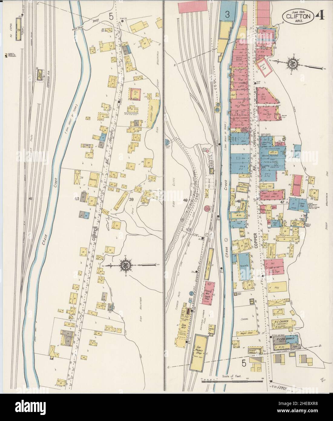 Greenlee county map hi-res stock photography and images - Alamy