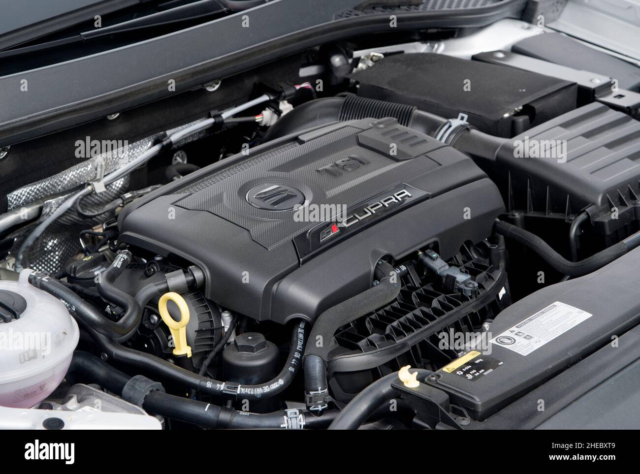 2 litre TSI turbo petrol engine in a 2016 SEAT Leon Capra 290 Spanish ...
