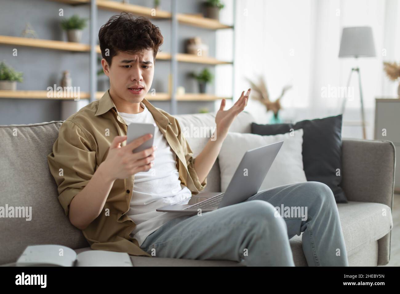 Confused Student Laptop High Resolution Stock Photography and Images ...