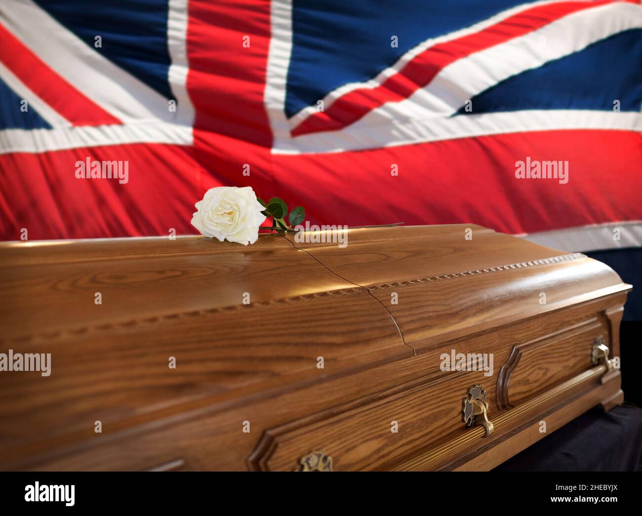 White rose flag hi-res stock photography and images - Alamy