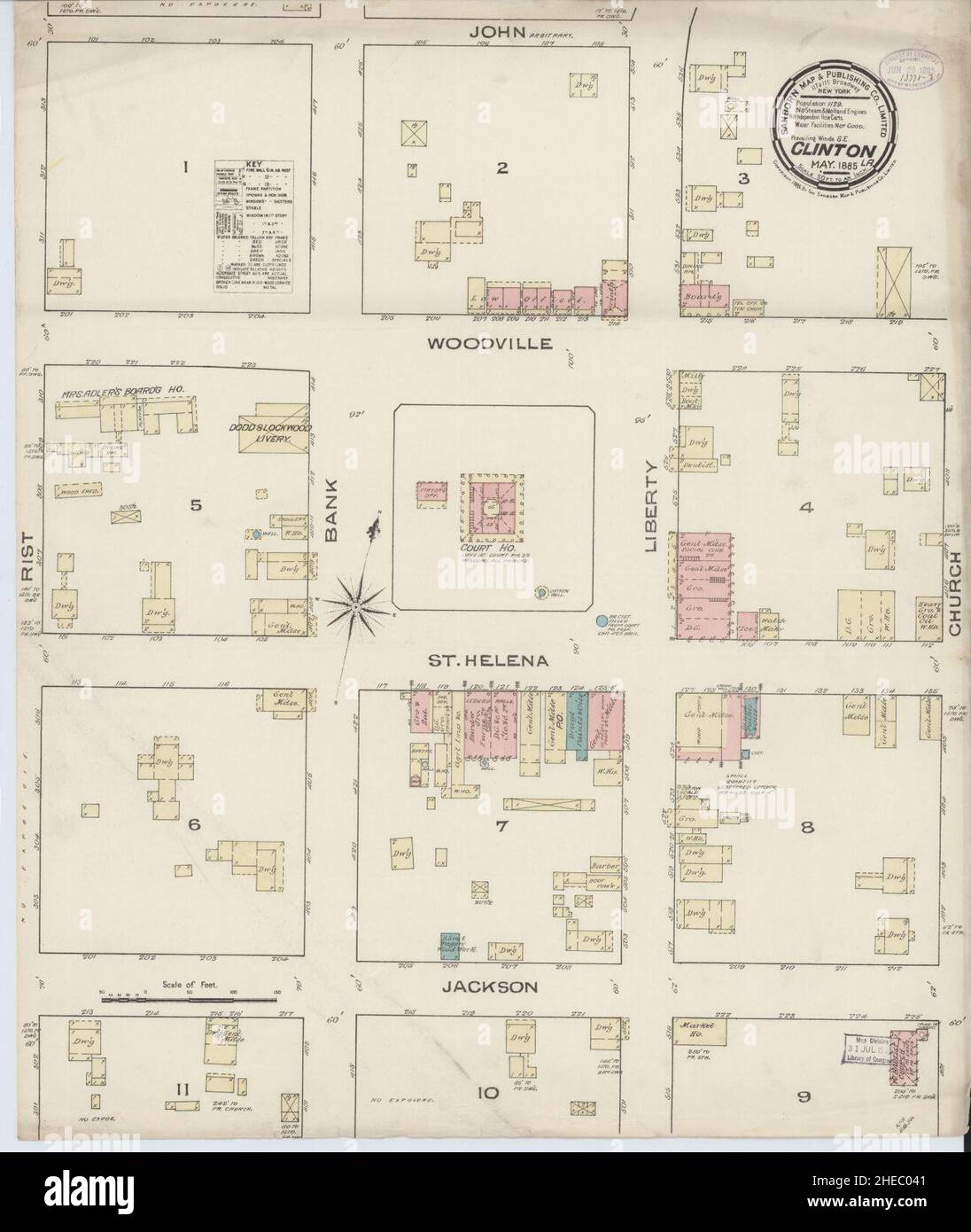 Clinton louisiana map hi-res stock photography and images - Alamy