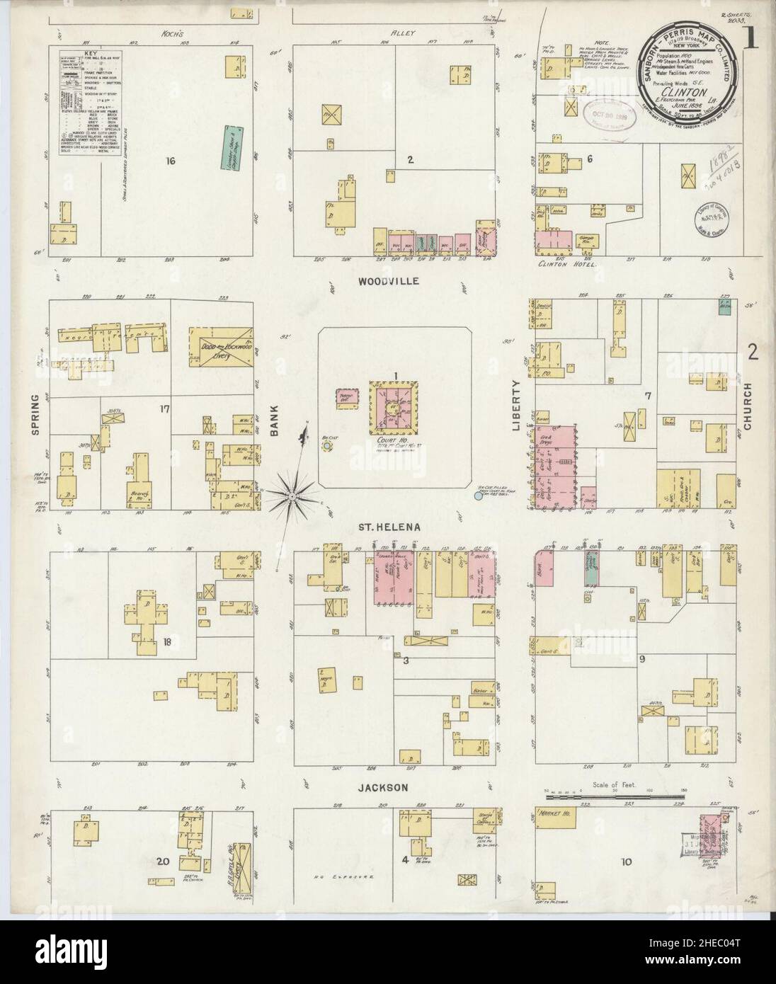 Clinton louisiana map hi-res stock photography and images - Alamy