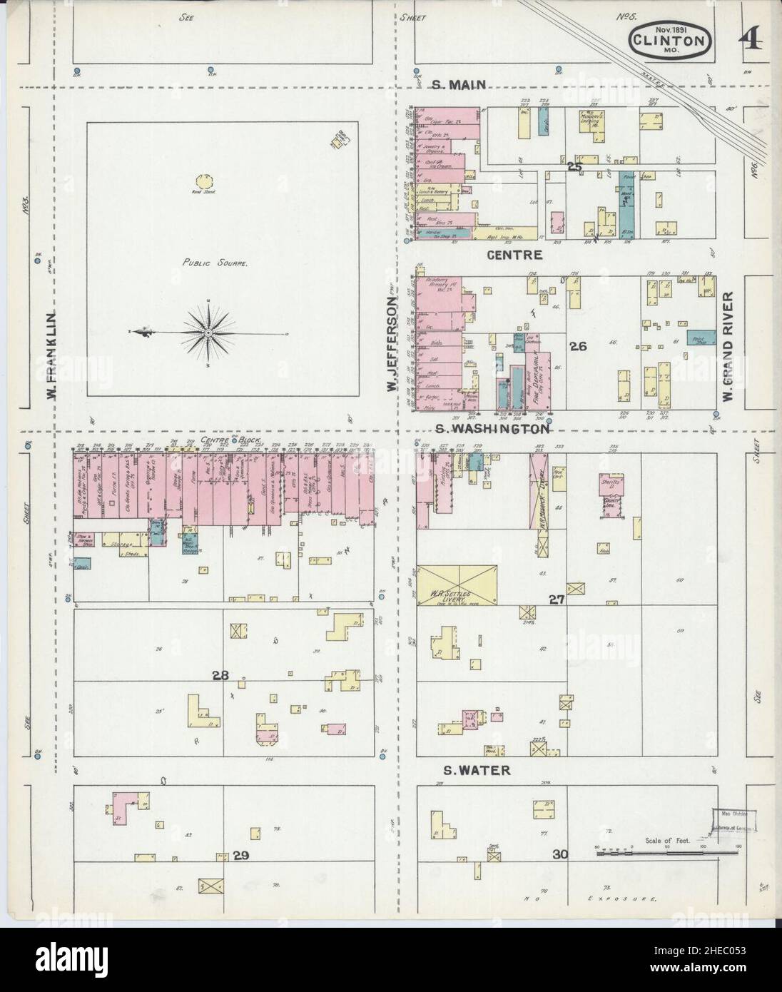 Map of clinton missouri hi-res stock photography and images - Alamy
