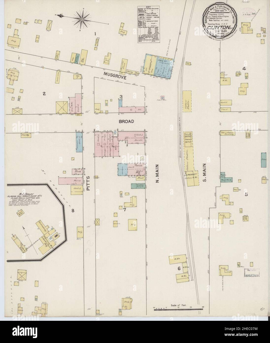 Laurens county map hi-res stock photography and images - Alamy