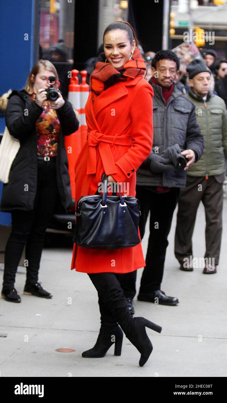 New York - NY - 20190107-Miss Universe Catriona Gray Outside of Good ...