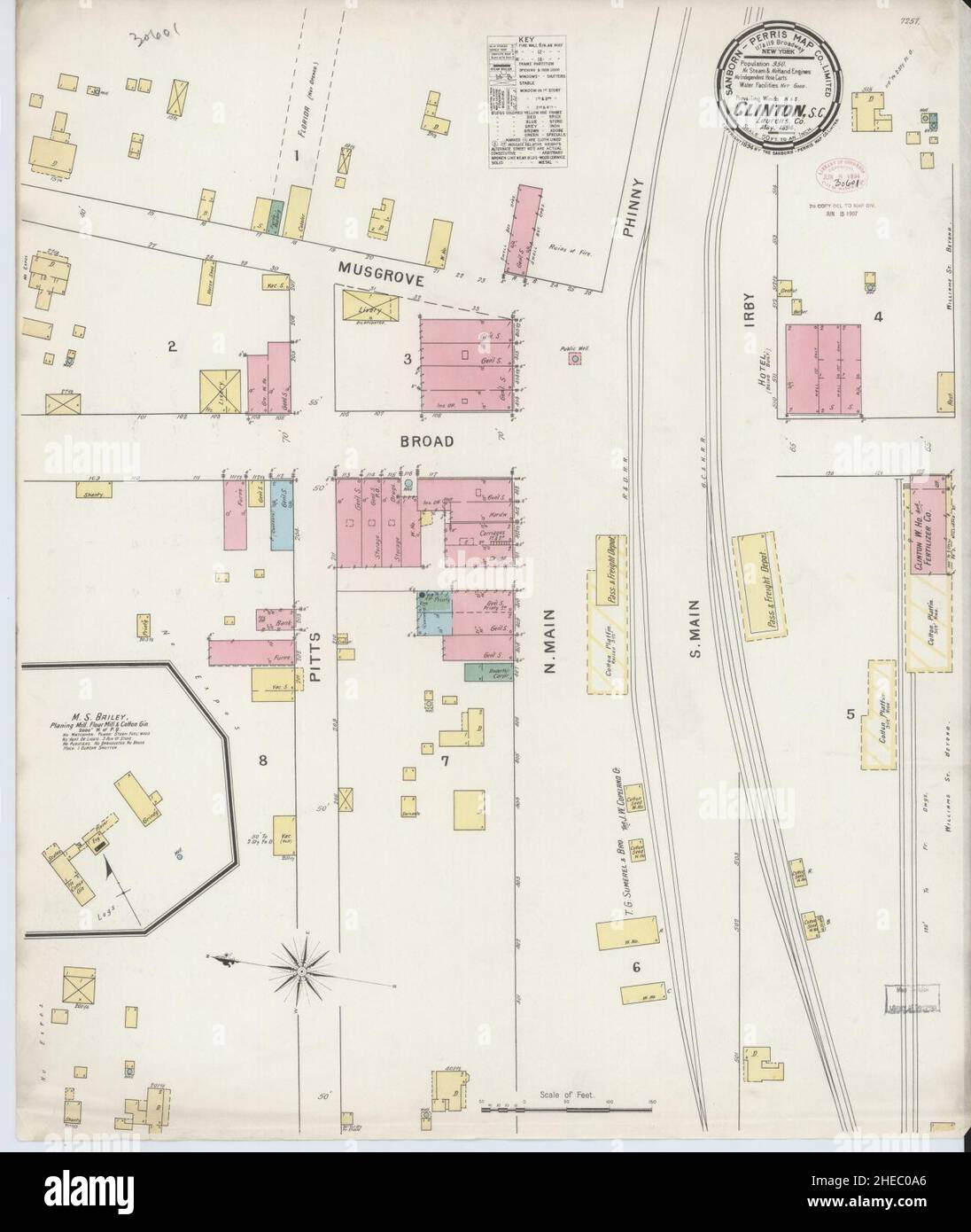 Map of laurens hi-res stock photography and images - Alamy