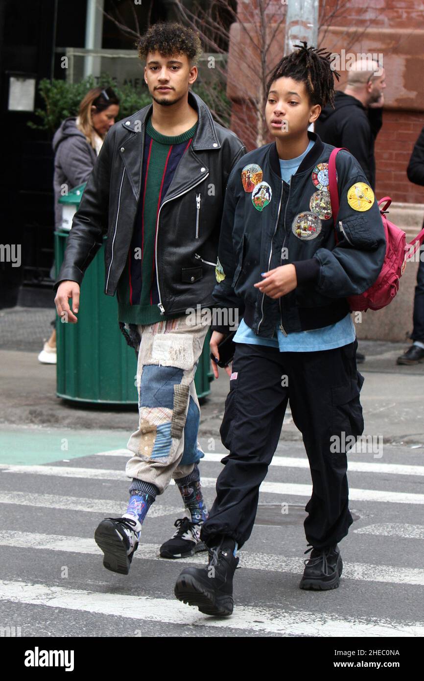 New York - NY - 20190206 Willow Smith and her boyfriendTyler Cole are ...
