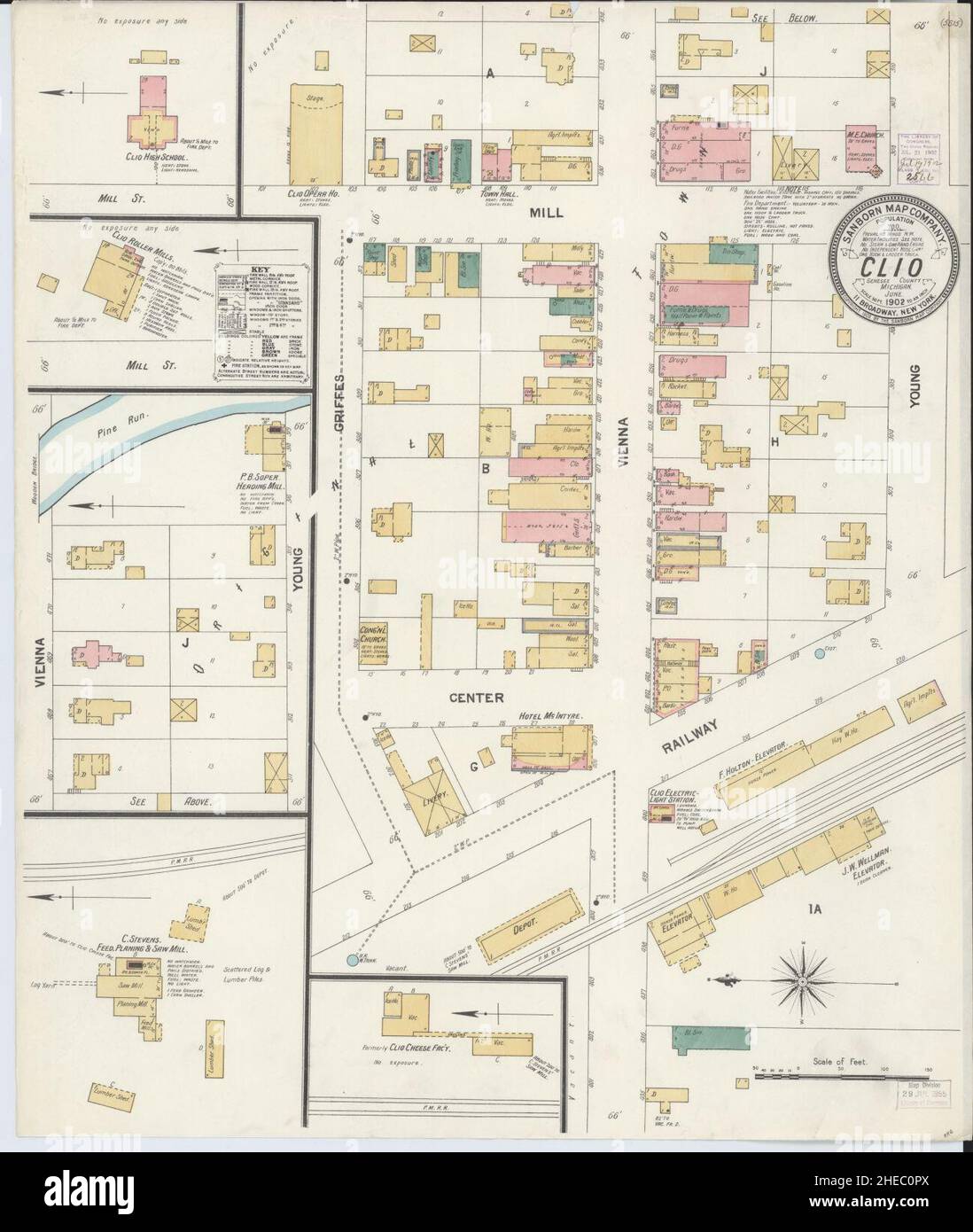 Map of clio hi-res stock photography and images - Alamy