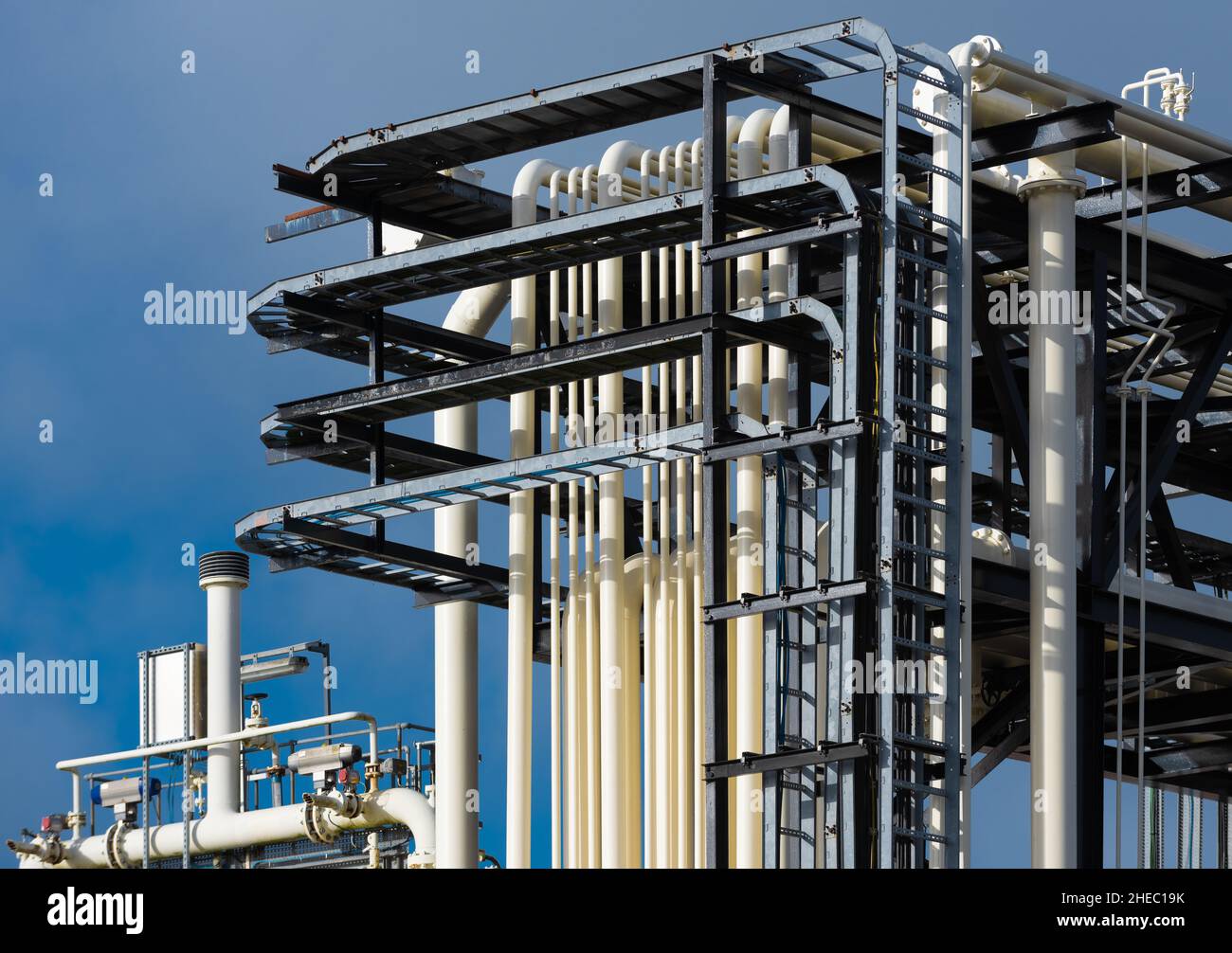 Gas transfer pipes Stock Photo - Alamy