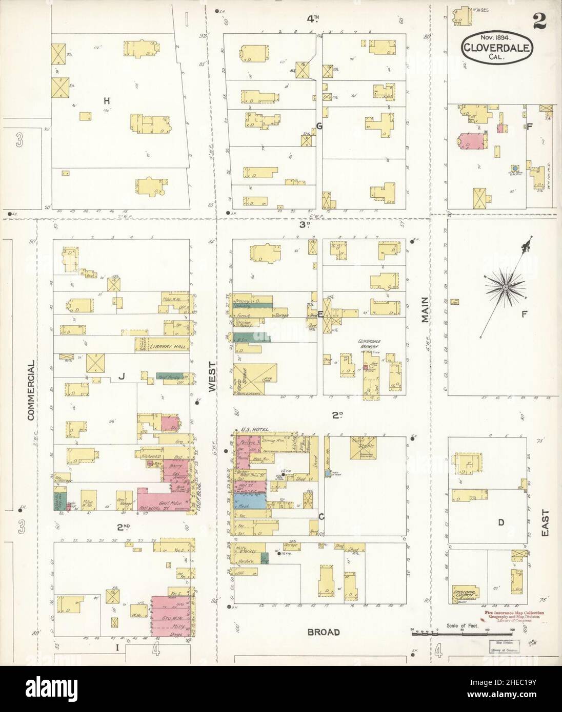 Map of cloverdale hi-res stock photography and images - Alamy