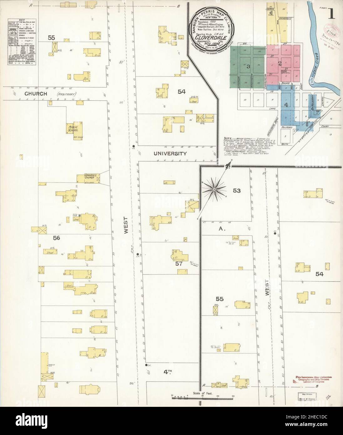 Map of cloverdale hi-res stock photography and images - Alamy