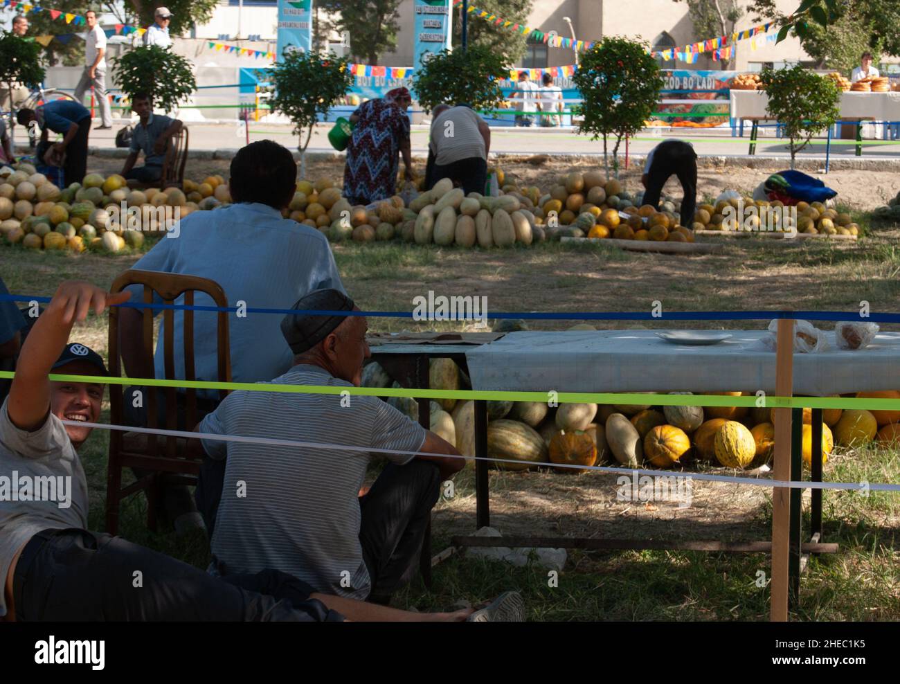 Uzbekistan market watermelon hi-res stock photography and images - Alamy