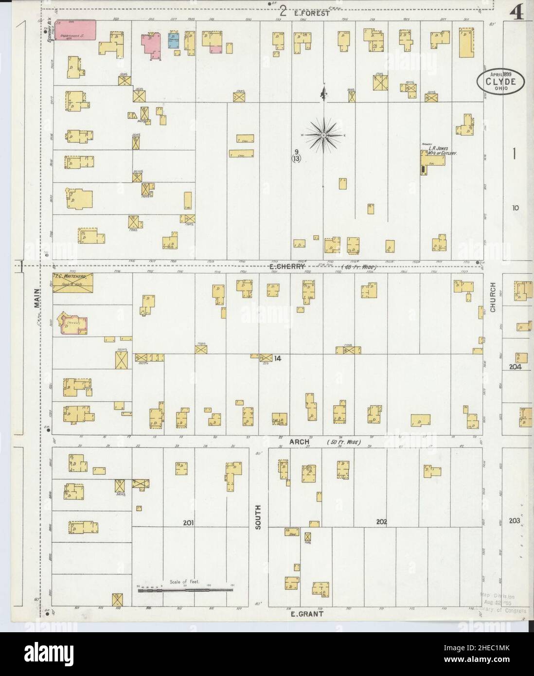 Clyde ohio map hi-res stock photography and images - Alamy