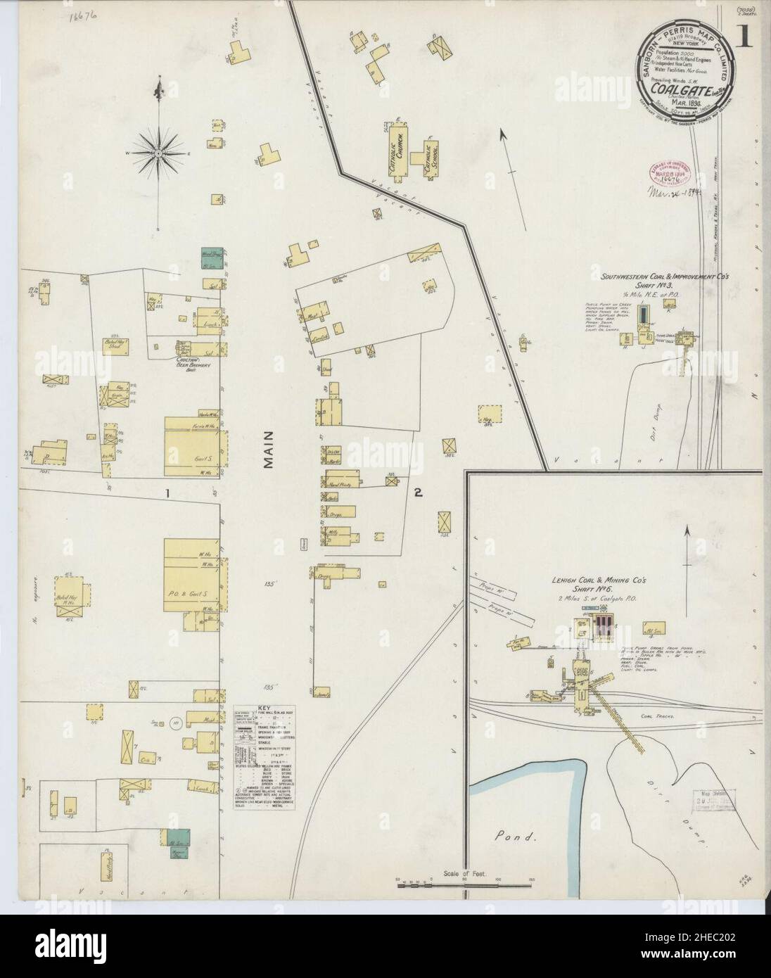 Map of coalgate oklahoma hi-res stock photography and images - Alamy