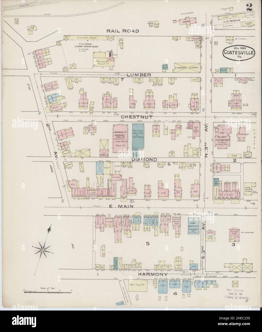 Coatesville pennsylvania map hi-res stock photography and images - Alamy