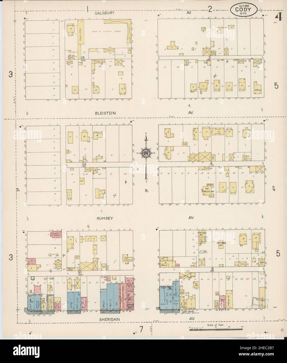 Cody wyoming map hi-res stock photography and images - Alamy