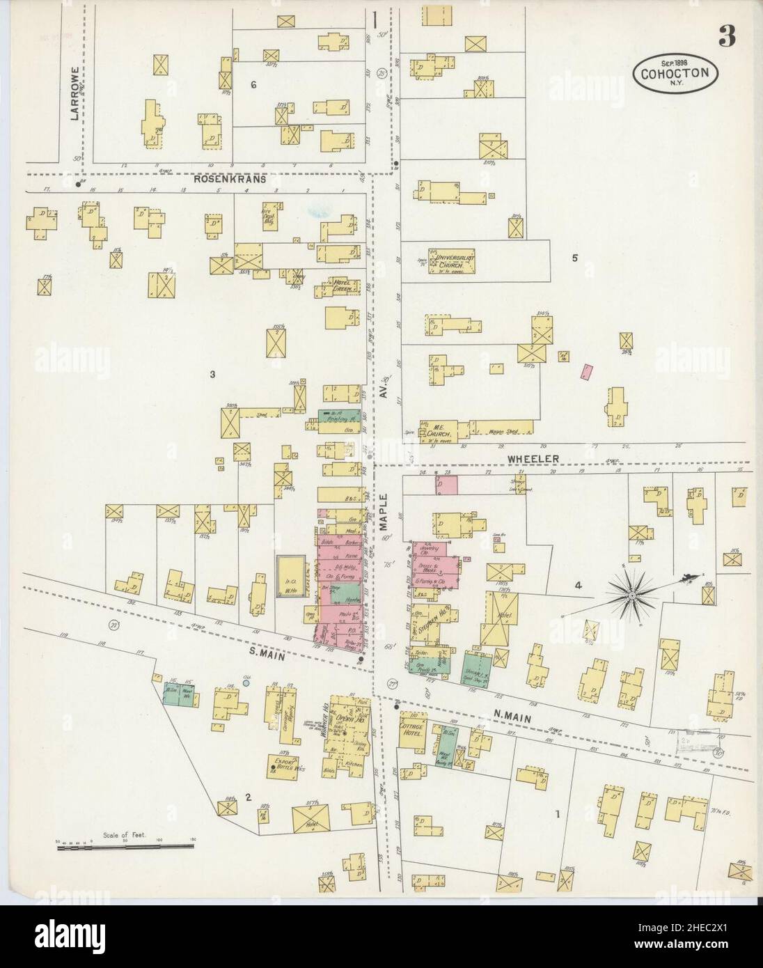 Map of cohocton hi-res stock photography and images - Alamy